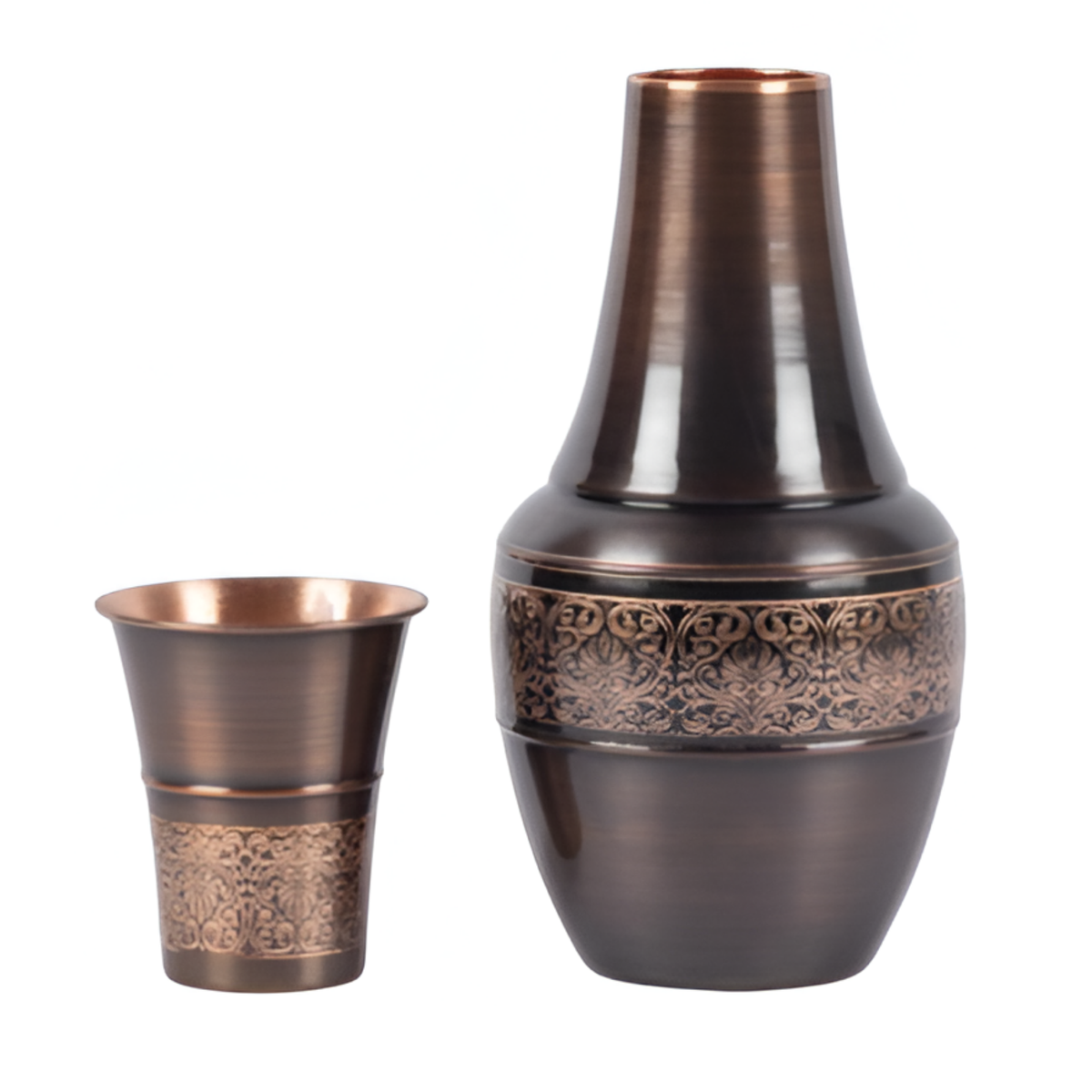 Antique Royal Black Copper Venus Pot Set - Premium Copper, Elegant Home ...